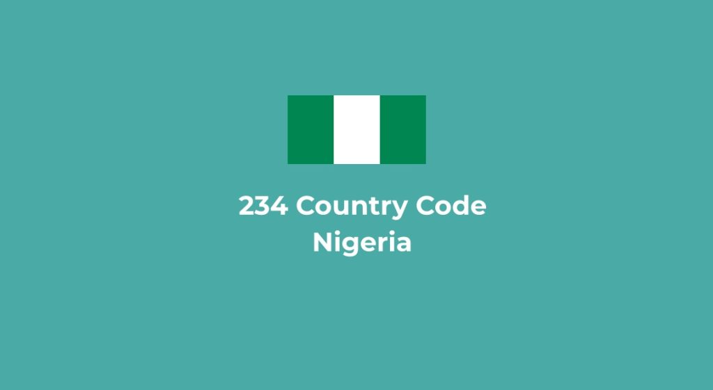 234 Country Code Nigeria (Dial Area Code) - NgnPostal