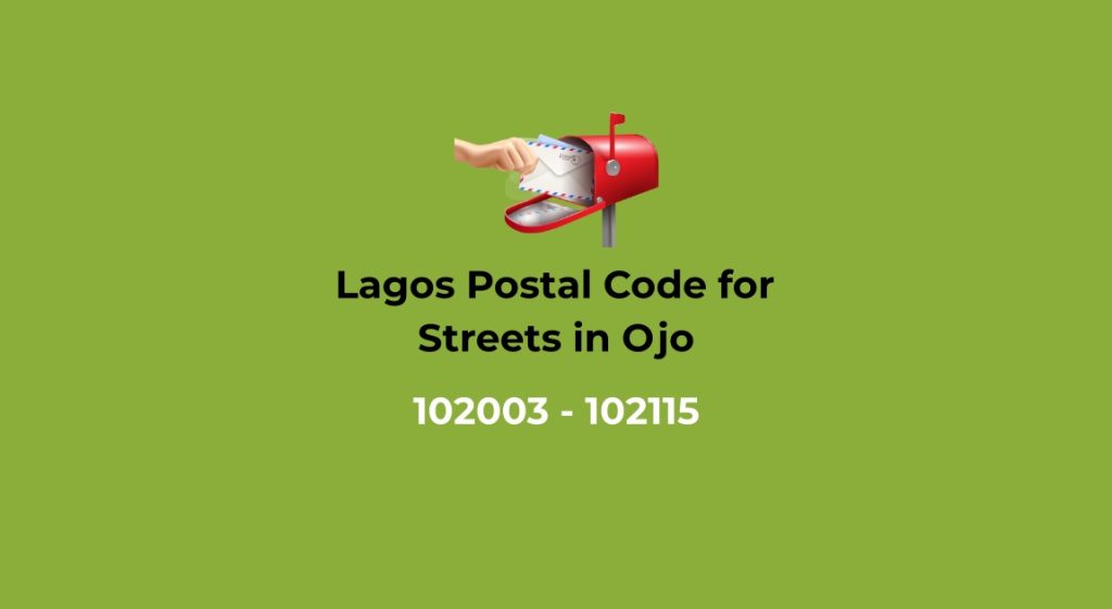 Lagos Postal Code for Streets in Ojo - ZIP Code