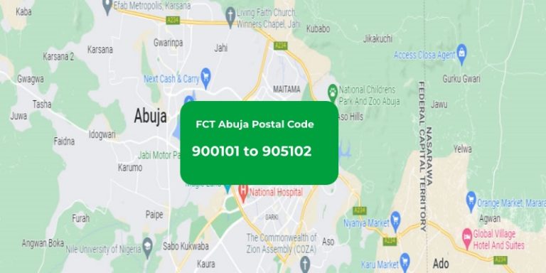 FCT Abuja Postal Code Comprehensive List - NgnPostal