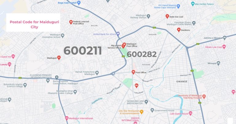 471 Places in Maiduguri and Their Postal Codes