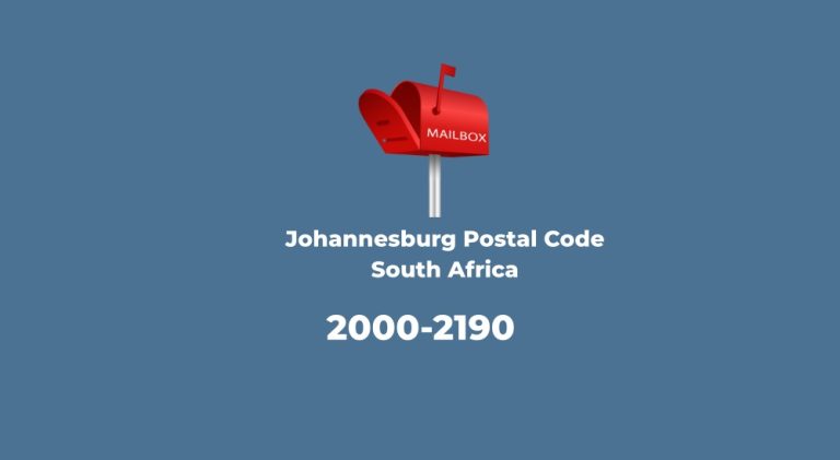 Johannesburg Postal Code South Africa - ZIP Code