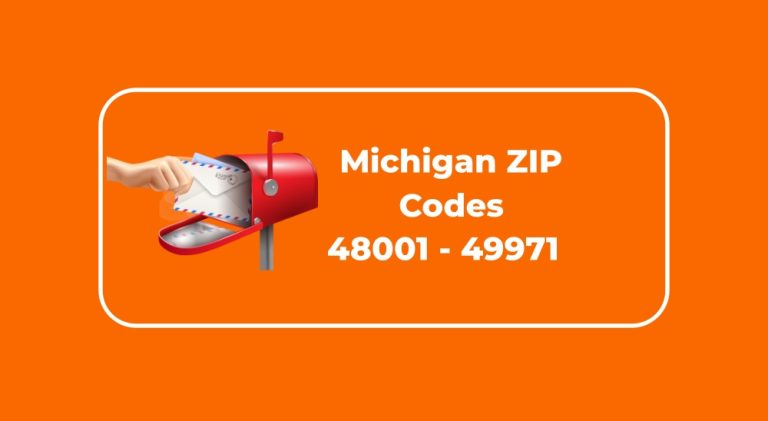 List of US ZIP Codes for Michigan