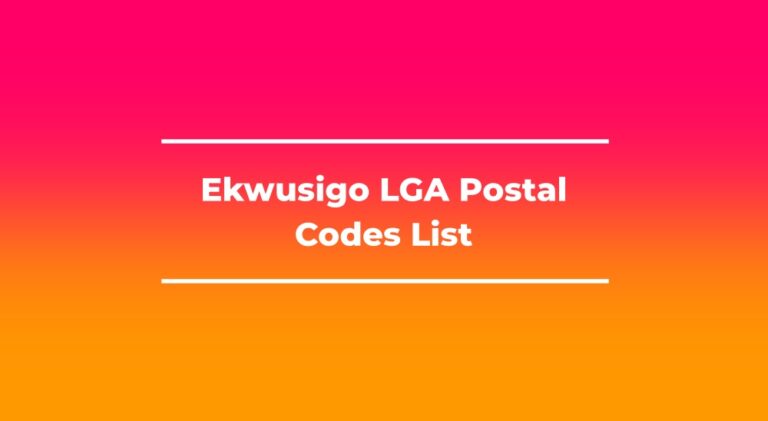 Ekwusigo LGA Postal Codes List (Anambra State)